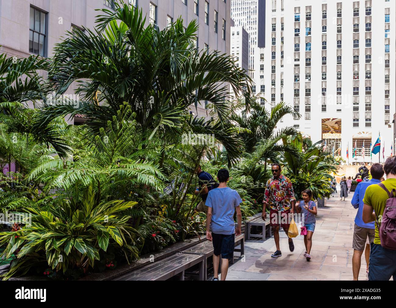 New York City, United States - August 25, 2017: The Channel Gardens at ...