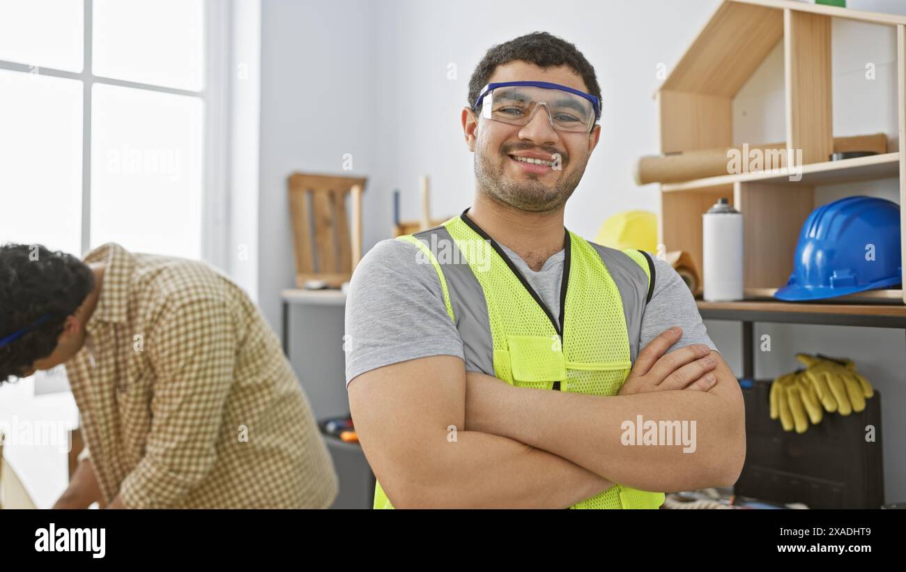 Construction worker confidently poses hi-res stock photography and ...
