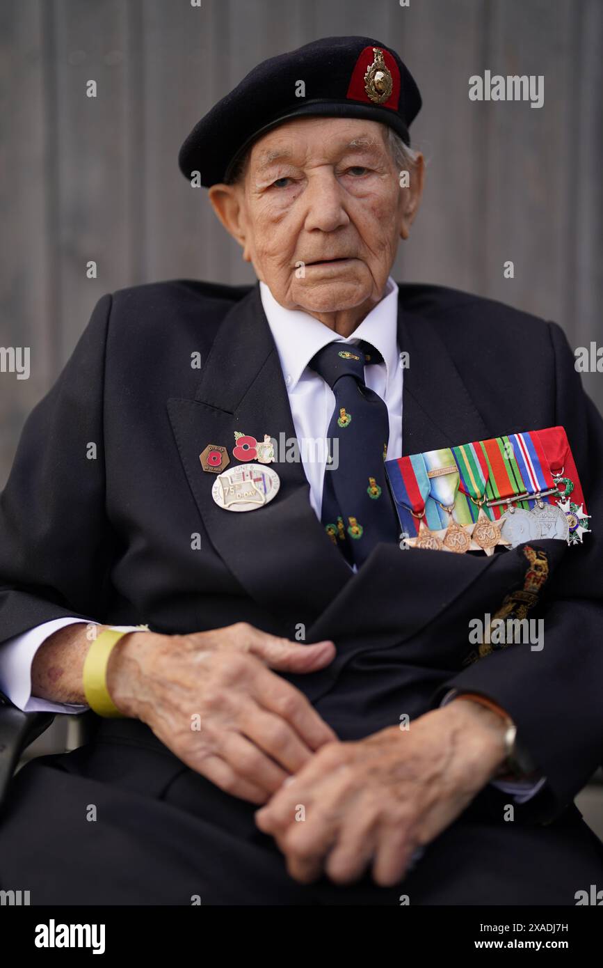 Veteran Thomas Hill at the Royal British Legion's service of ...