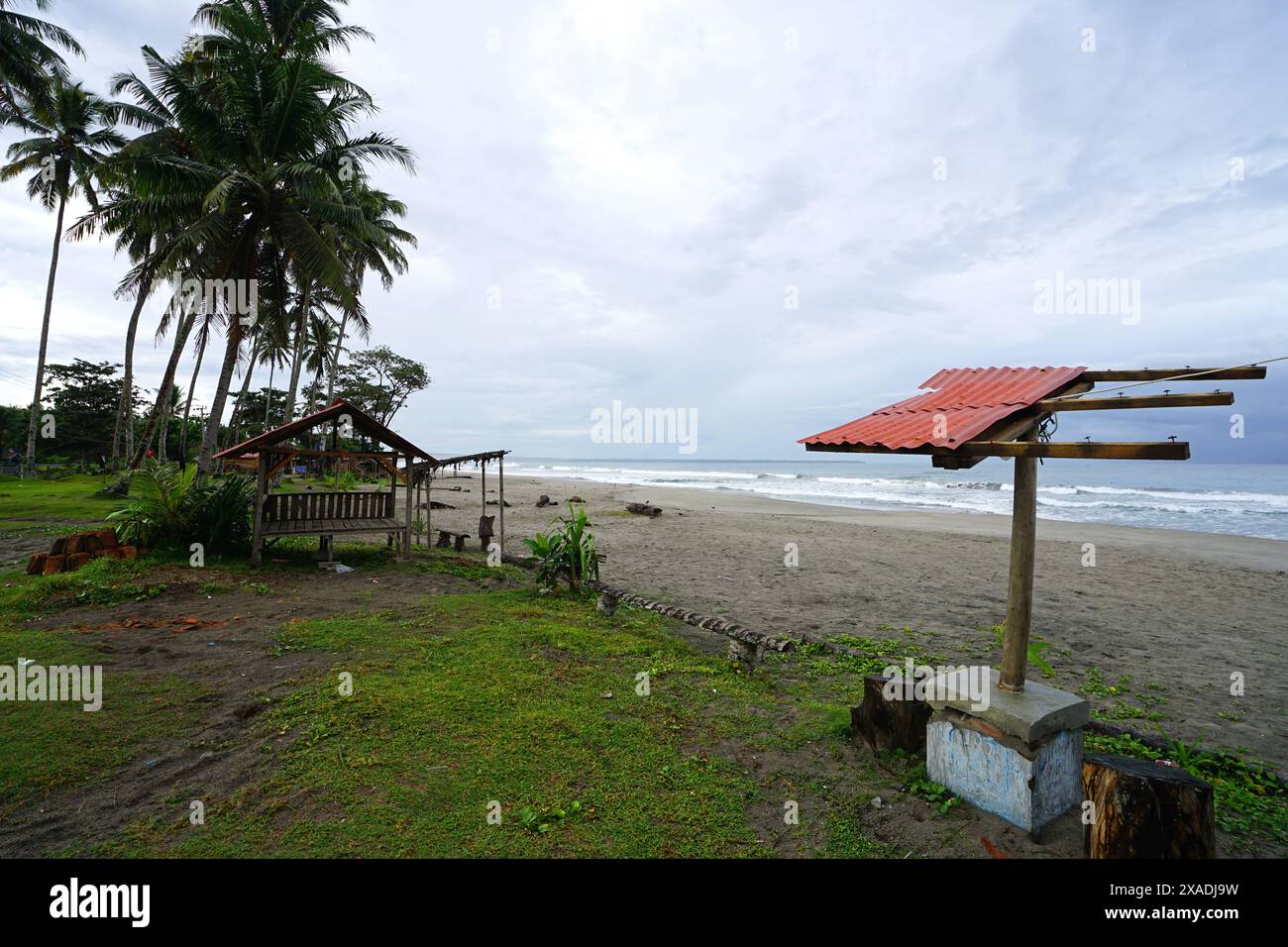 Pantai Mandiri Beach, Krui, Lampung, Sumatera, Indonesia Stock Photo ...