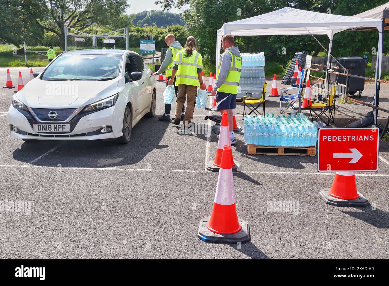 Broadsands beach car park, Torbay, Devon, UK. 6 June, 2024. South West ...