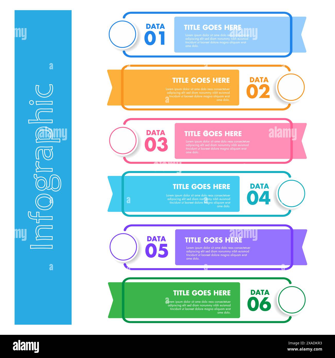 6 steps infographics hi-res stock photography and images - Alamy