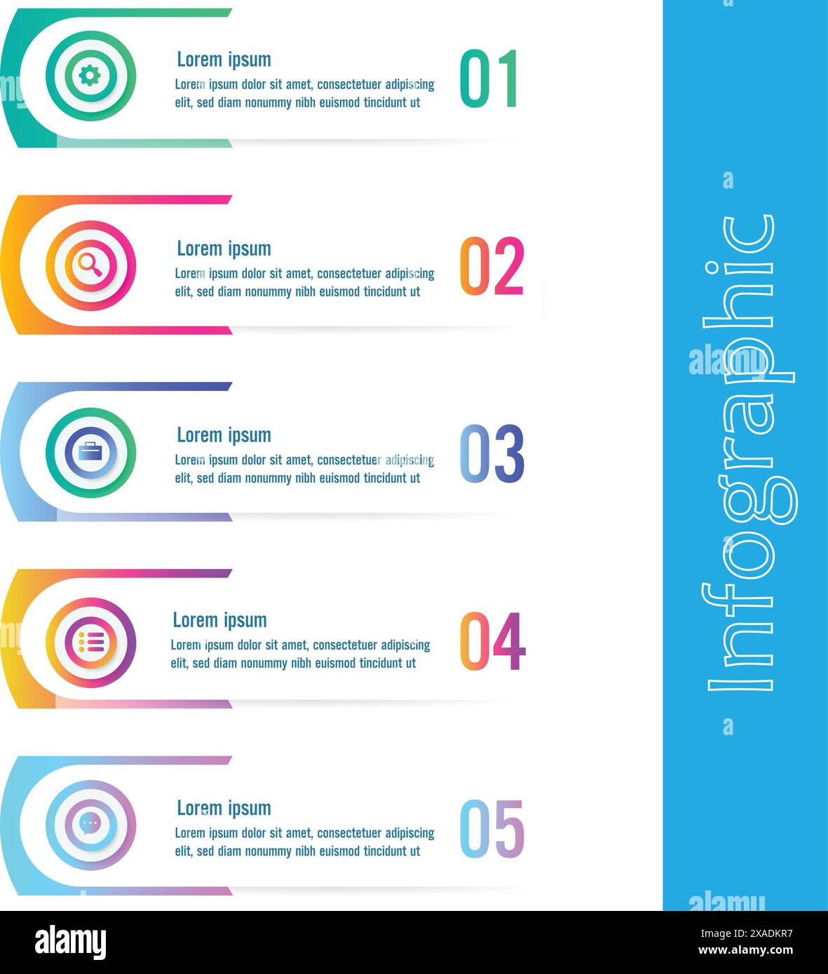 6 steps infographics hi-res stock photography and images - Alamy