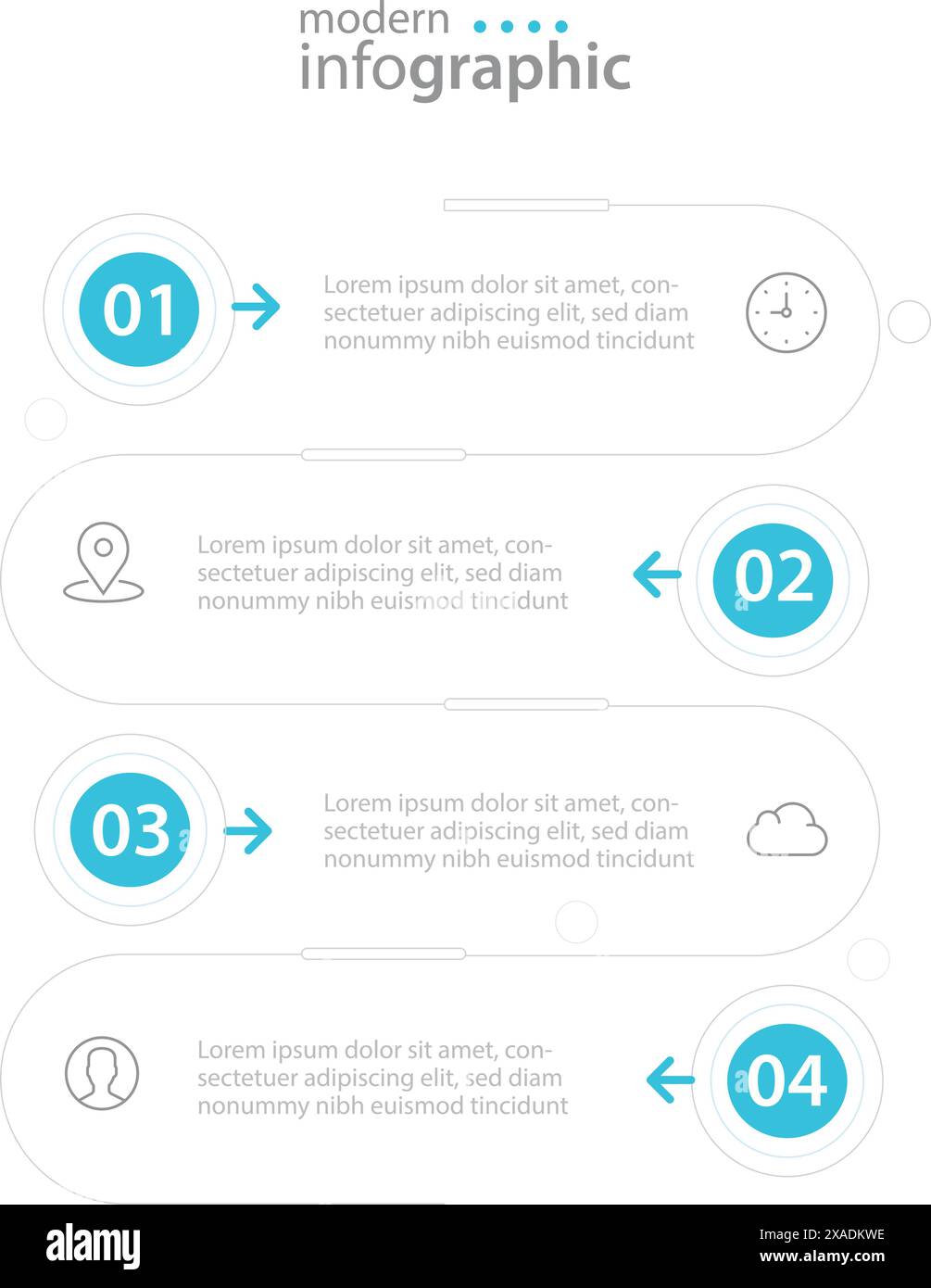 4 steps infographic hi-res stock photography and images - Alamy