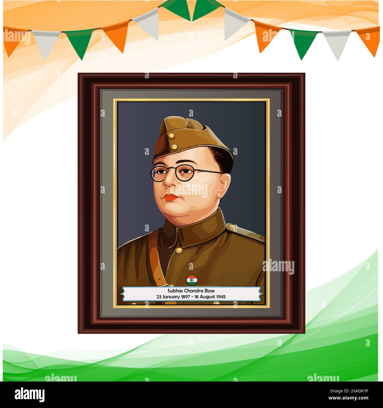 Netaji subhas chandra bose Stock Vector Images - Alamy