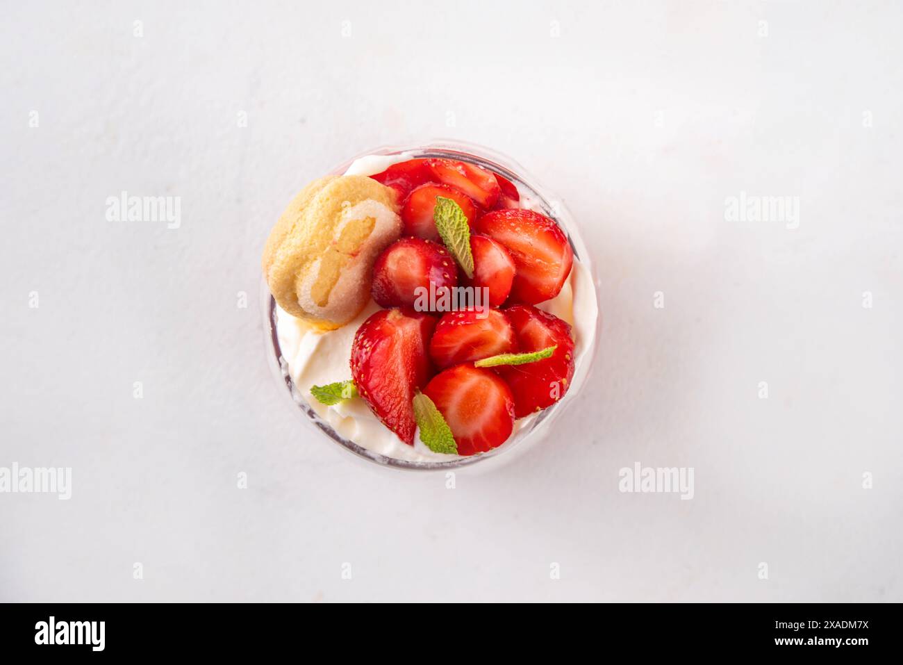 Summer strawberry tiramisu dessert, Berry fruit version of summer ...