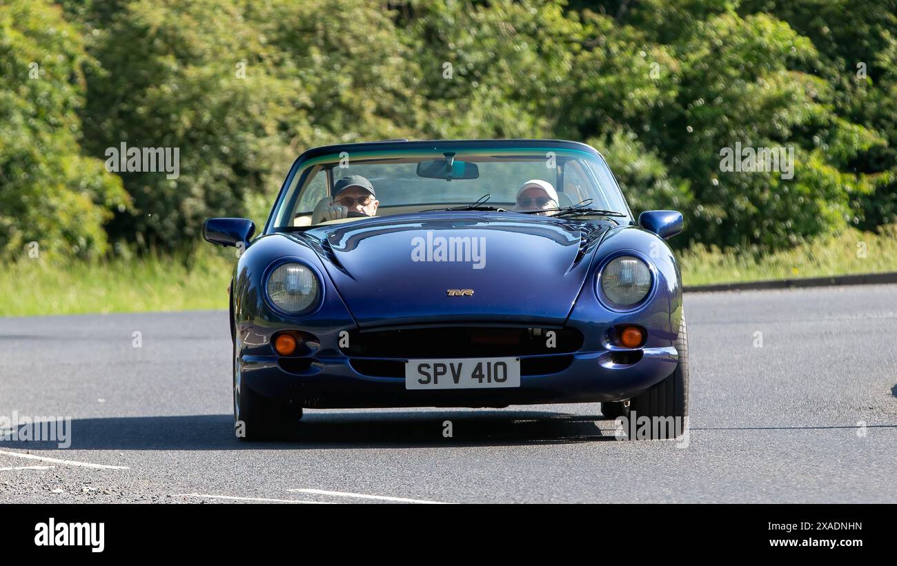 Stony Stratford,UK - June 2nd 2024: 1997 blue TVR Chimaera classic ...