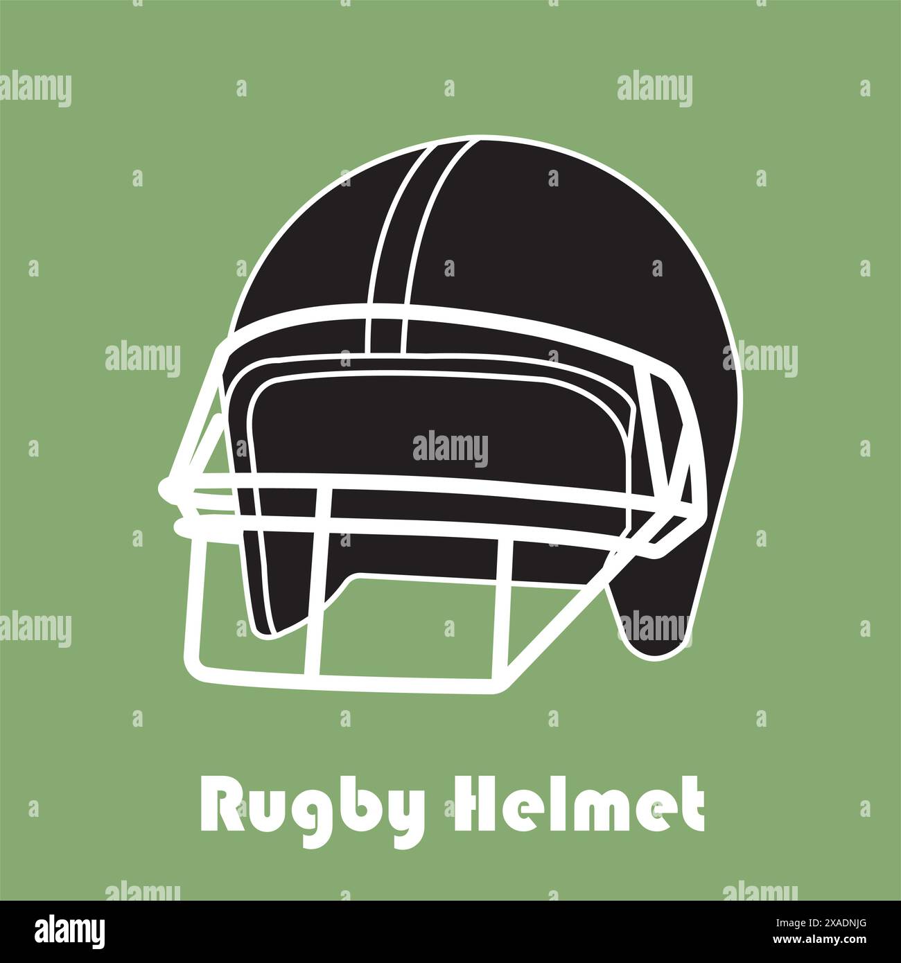 Rugby helmet vector illustration symbol design Stock Vector Image & Art ...