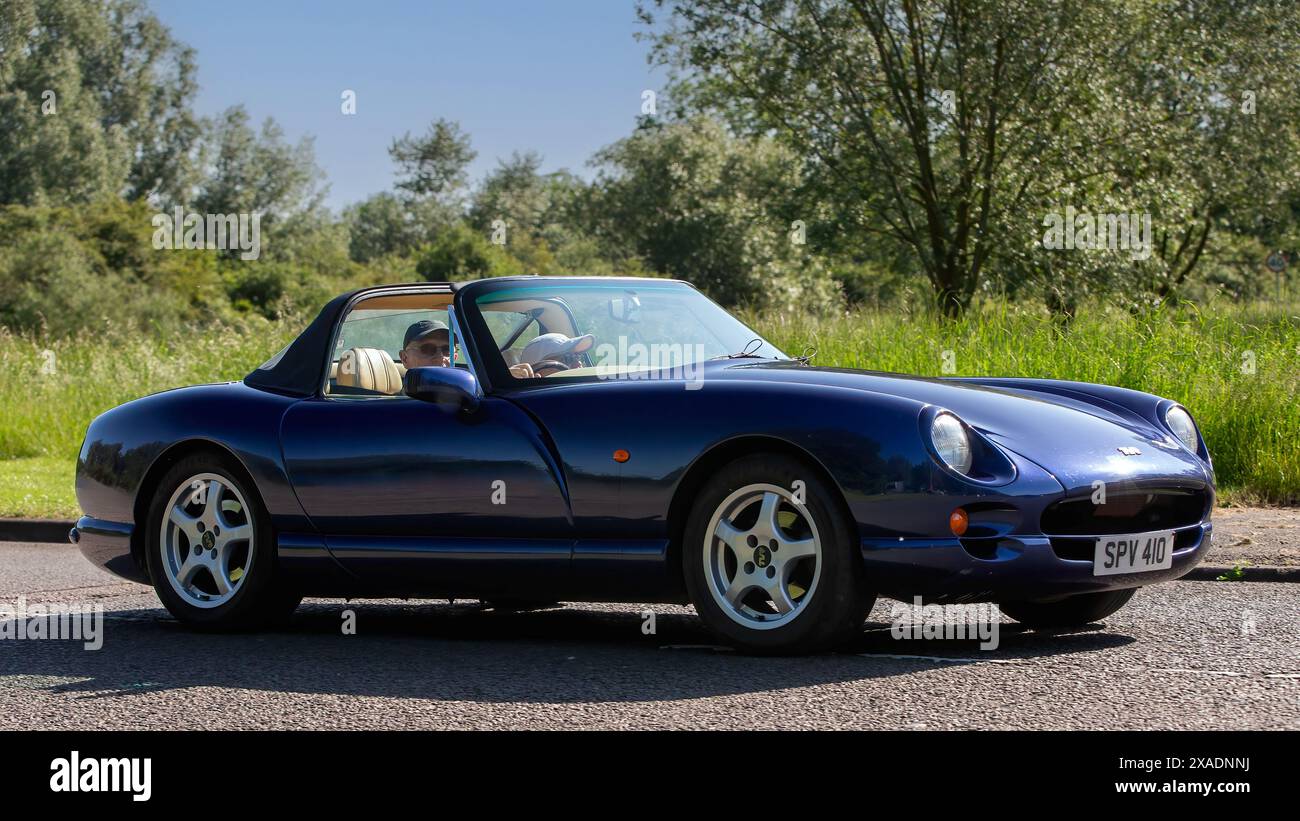 Stony Stratford,UK - June 2nd 2024: 1997 blue TVR Chimaera classic ...
