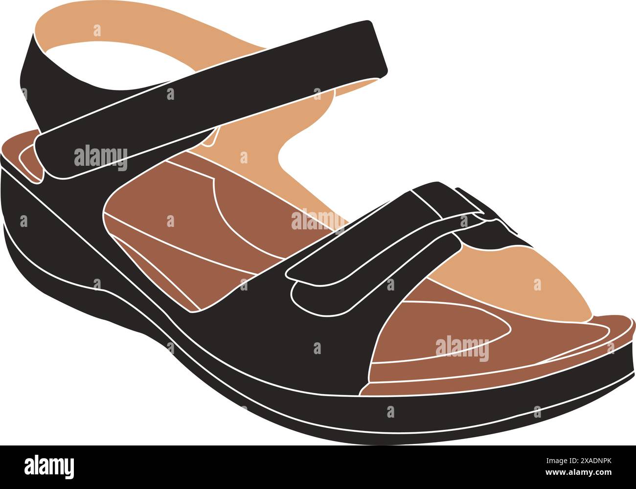 Women sandals vector illustration symbol design Stock Vector Image ...