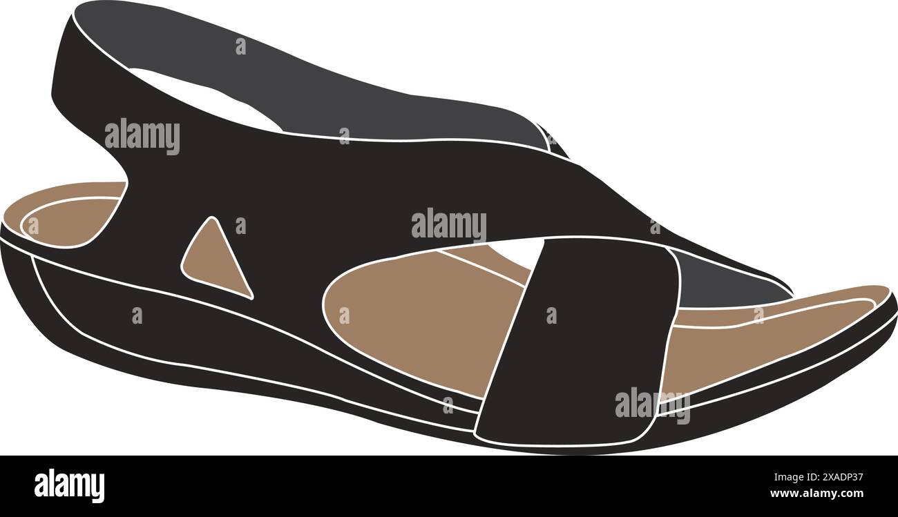 Women sandals vector illustration symbol design Stock Vector Image ...