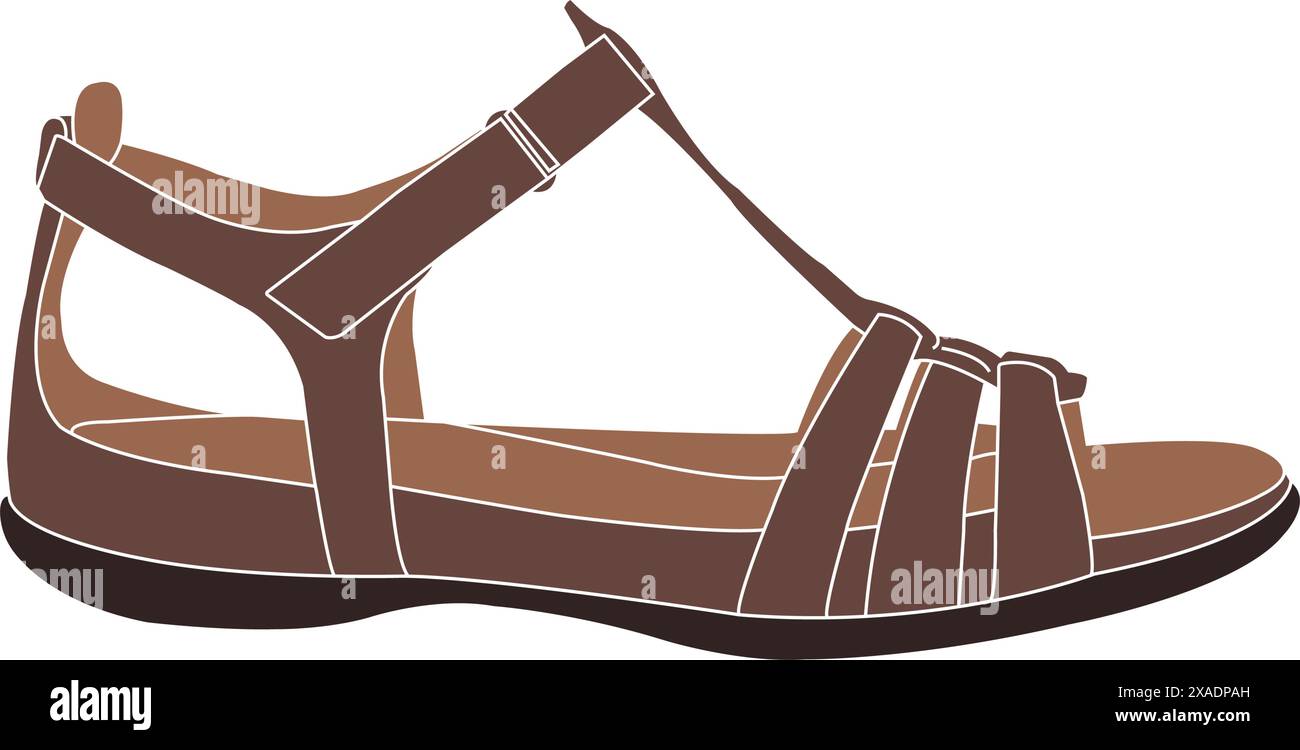 Women sandals vector illustration symbol design Stock Vector Image ...