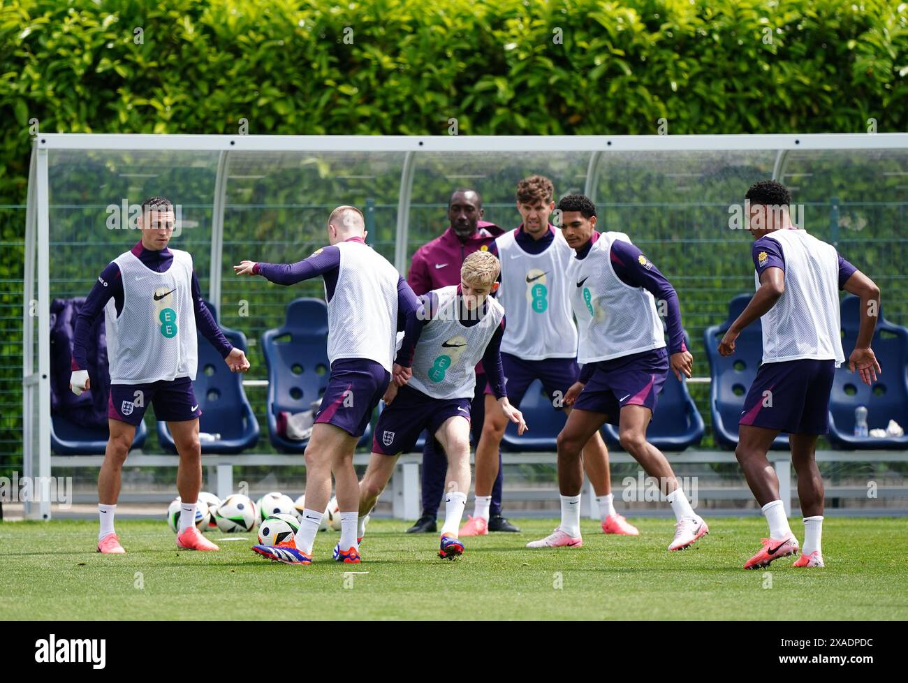 England players during a training session at the Tottenham Hotspur ...