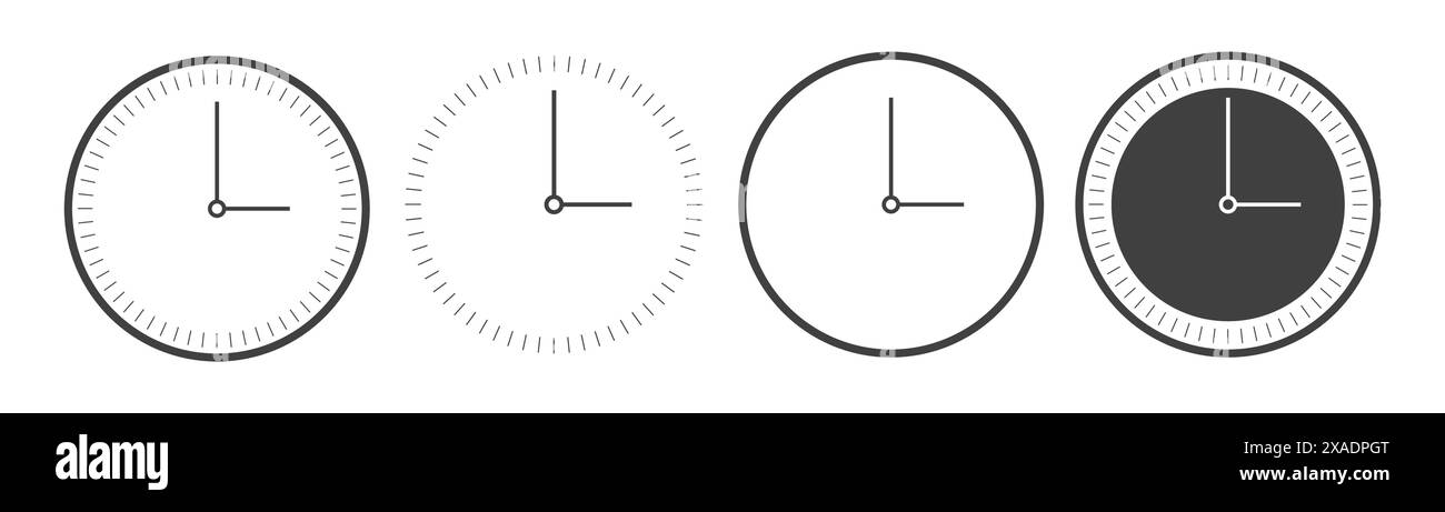 time icon on white background Stock Vector Image & Art - Alamy