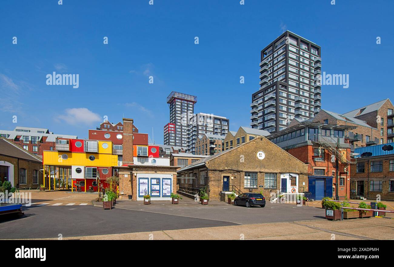 Container City Trinity Buoy Wharf Leamouth Peninsula London brightly ...
