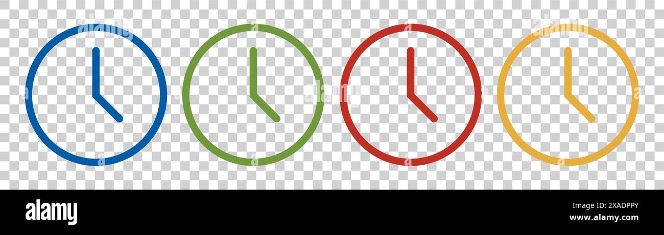 time icon on white background Stock Vector Image & Art - Alamy