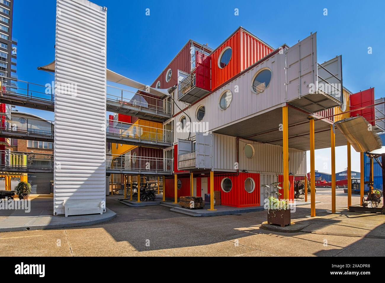 Container City Trinity Buoy Wharf Leamouth Peninsula London red and ...