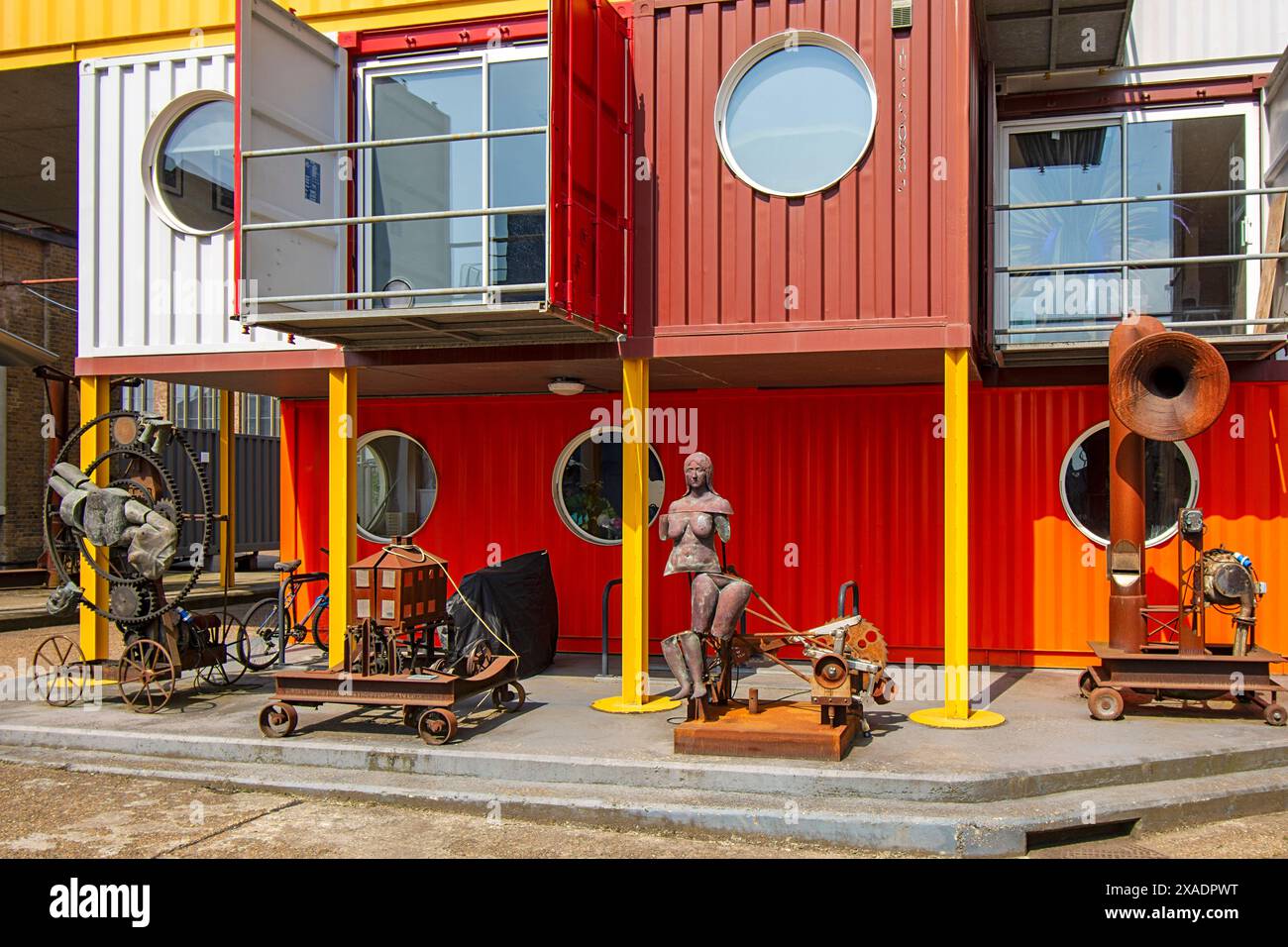 Container City Trinity Buoy Wharf Leamouth Peninsula London row of ...