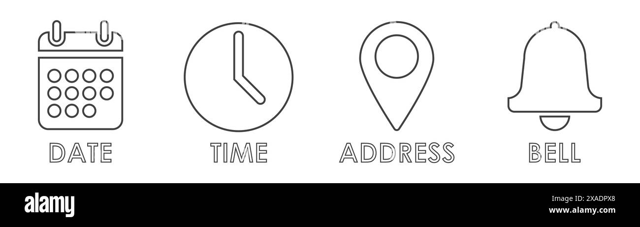 Date address Black and White Stock Photos & Images - Alamy