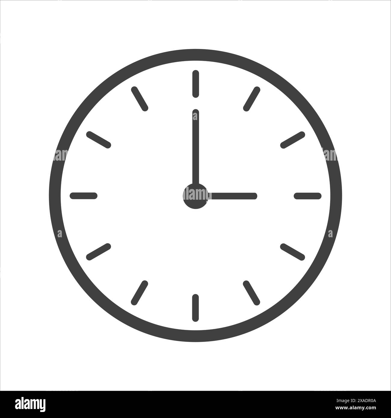 time icon on white background Stock Vector Image & Art - Alamy
