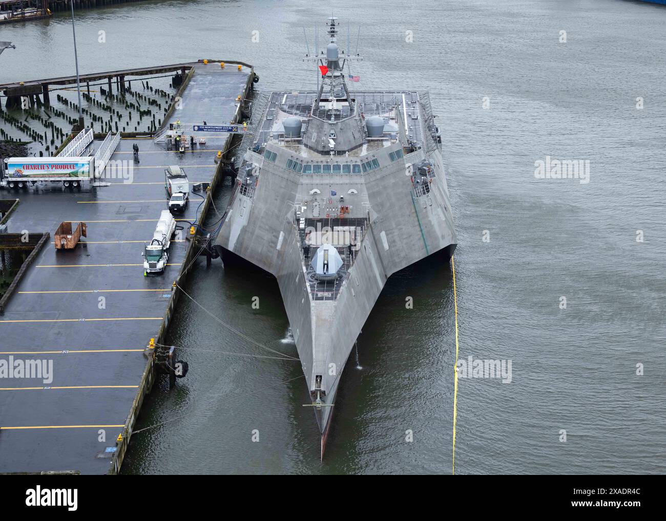 USS Montgomery (LCS 8) is in port Astoria, Oregon, June 4, 2024 ...