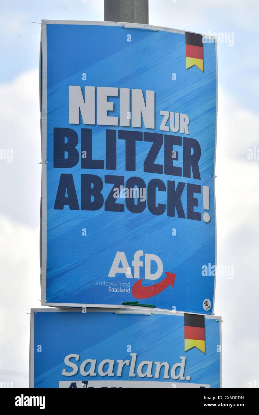 Wahlplakat der Alternative für Deutschland AfD für die anstehenden ...