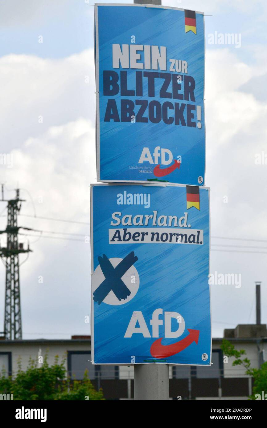Wahlplakat der Alternative für Deutschland AfD für die anstehenden ...