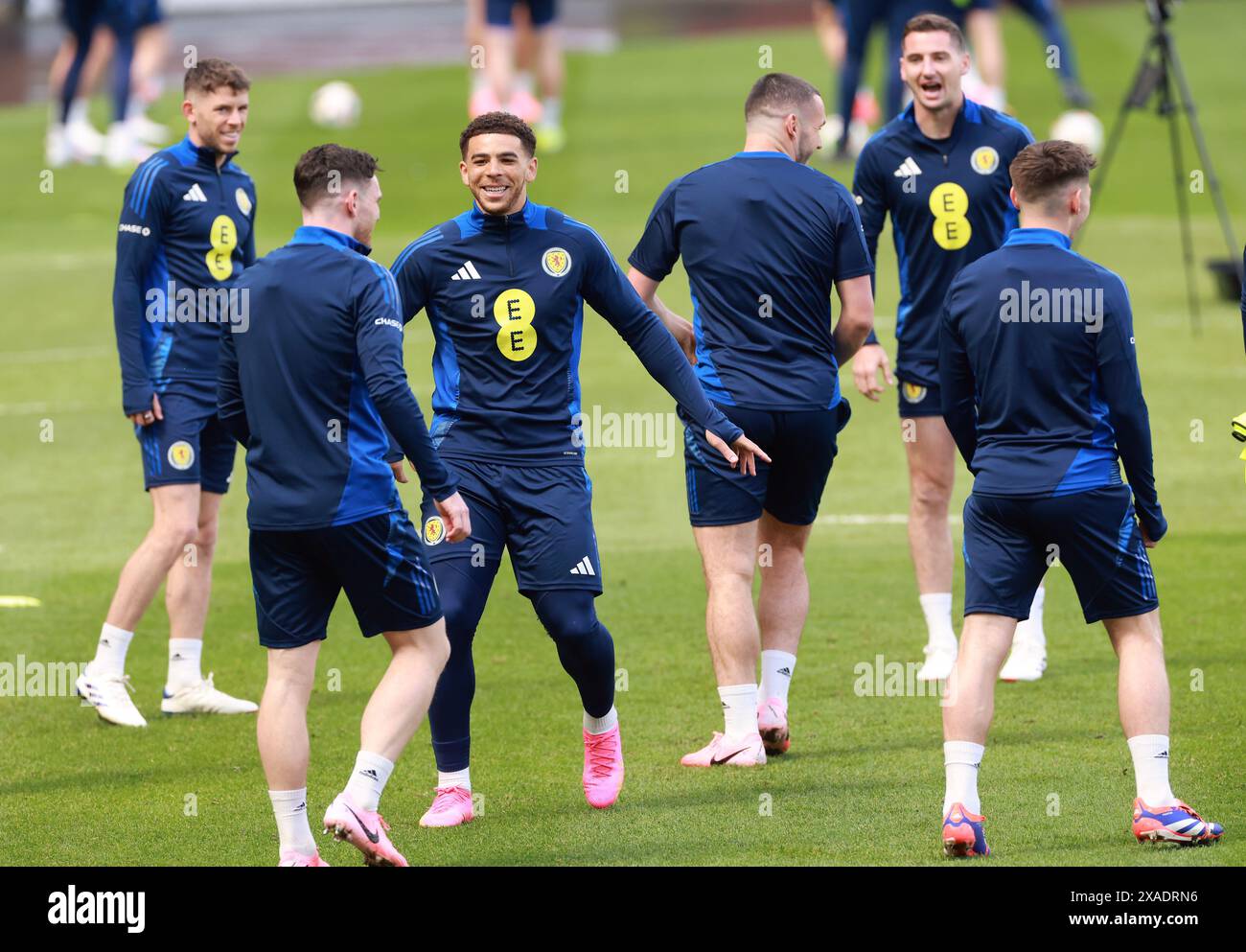 Scotland's Che Adams during a training session at Hampden Park, Glasgow ...