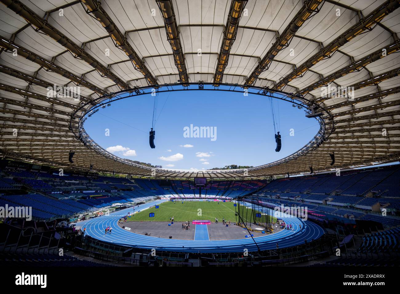 Rome, Italy. 06th June, 2024. Illustration shows the Olympico Stadium ...