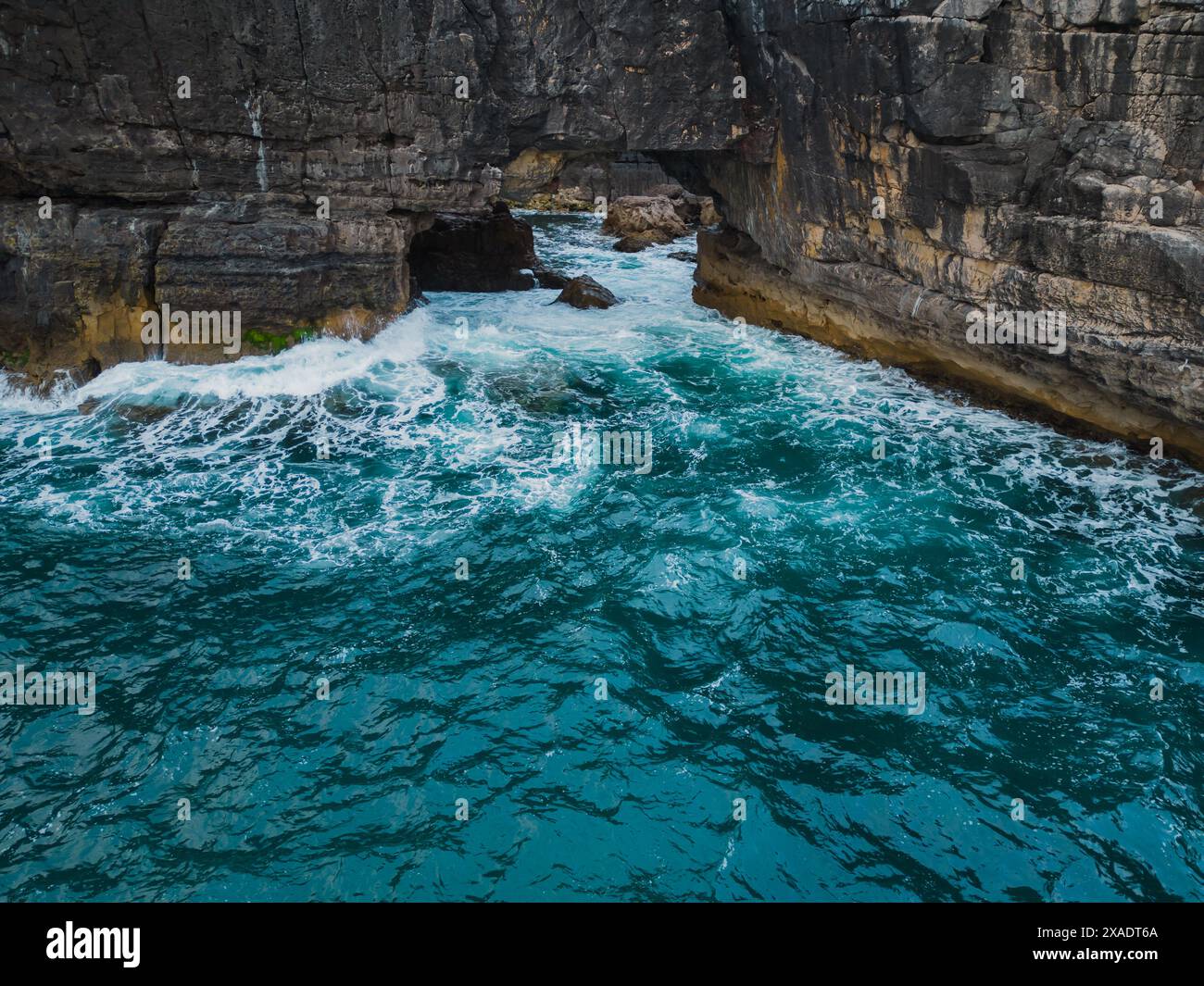 Boca do Inferno (Devil's Mouth) in Cascais is a huge grotto in the ...