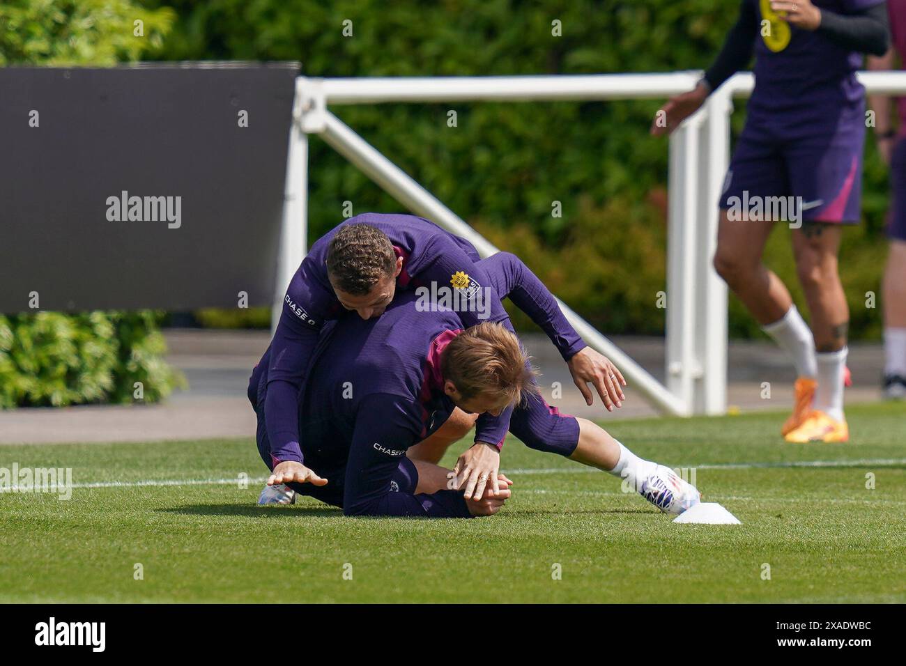 Enfield, UK. 06th June, 2024. England defender Kieran Trippier and ...