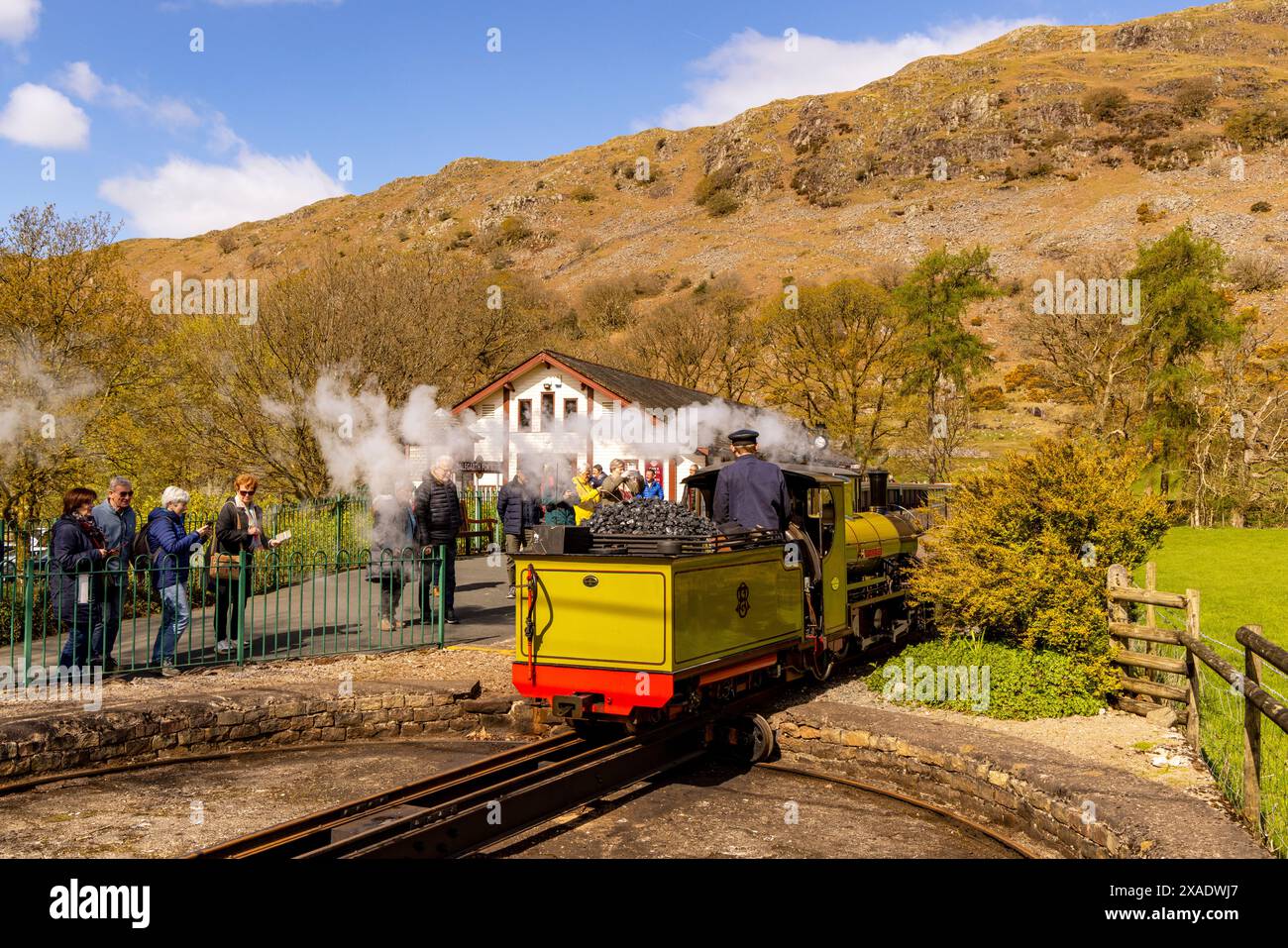 Visitors admire the Northern Lock of the Ravenglass-Eskdale narrow ...