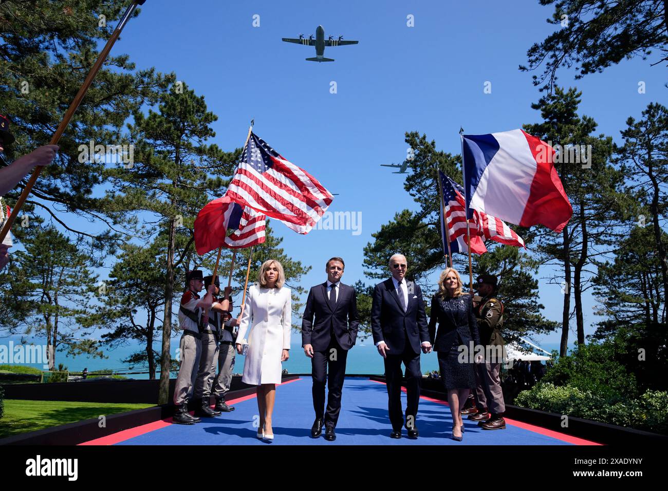 President Joe Biden, first lady Jill Biden, French President Emmanuel ...