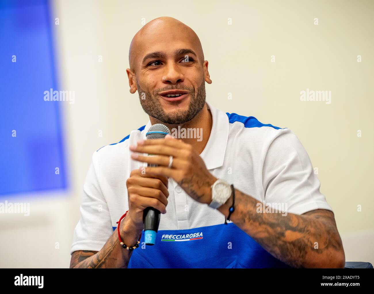 Rom, Italy. 06th June, 2024. Athletics: Before the start of the ...