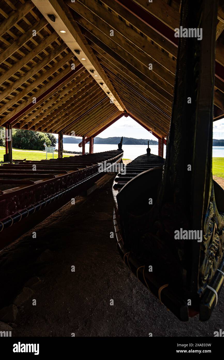 Worlds largest ceremonial waka hi-res stock photography and images - Alamy