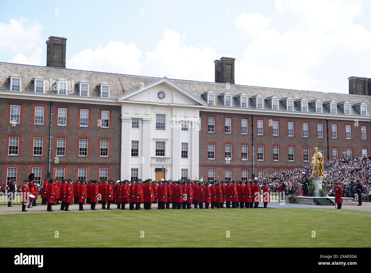 The Princess Royal speaking during the Royal Hospital Chelsea's ...