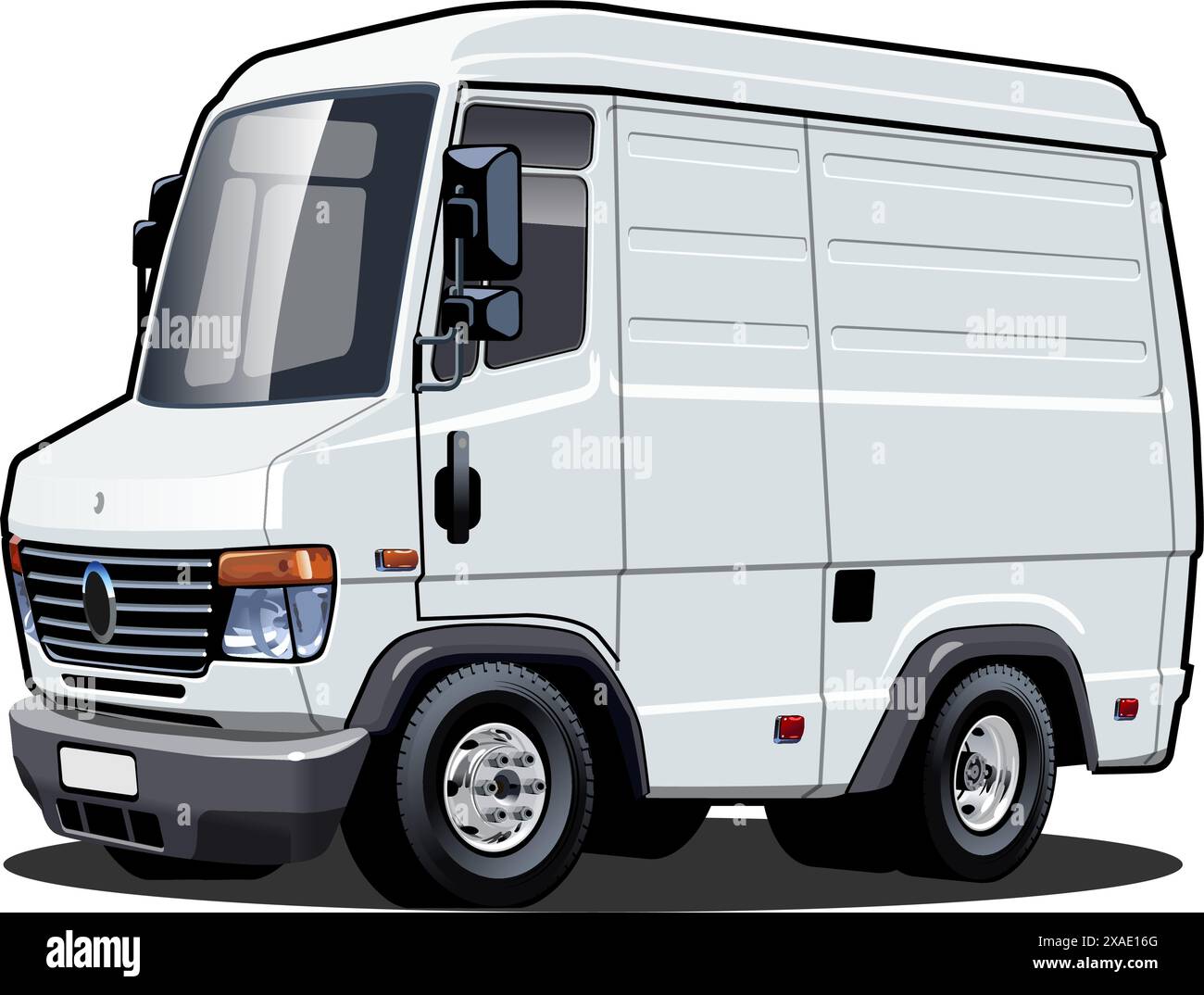 Cartoon van isolated on white background. Available EPS-10 vector ...