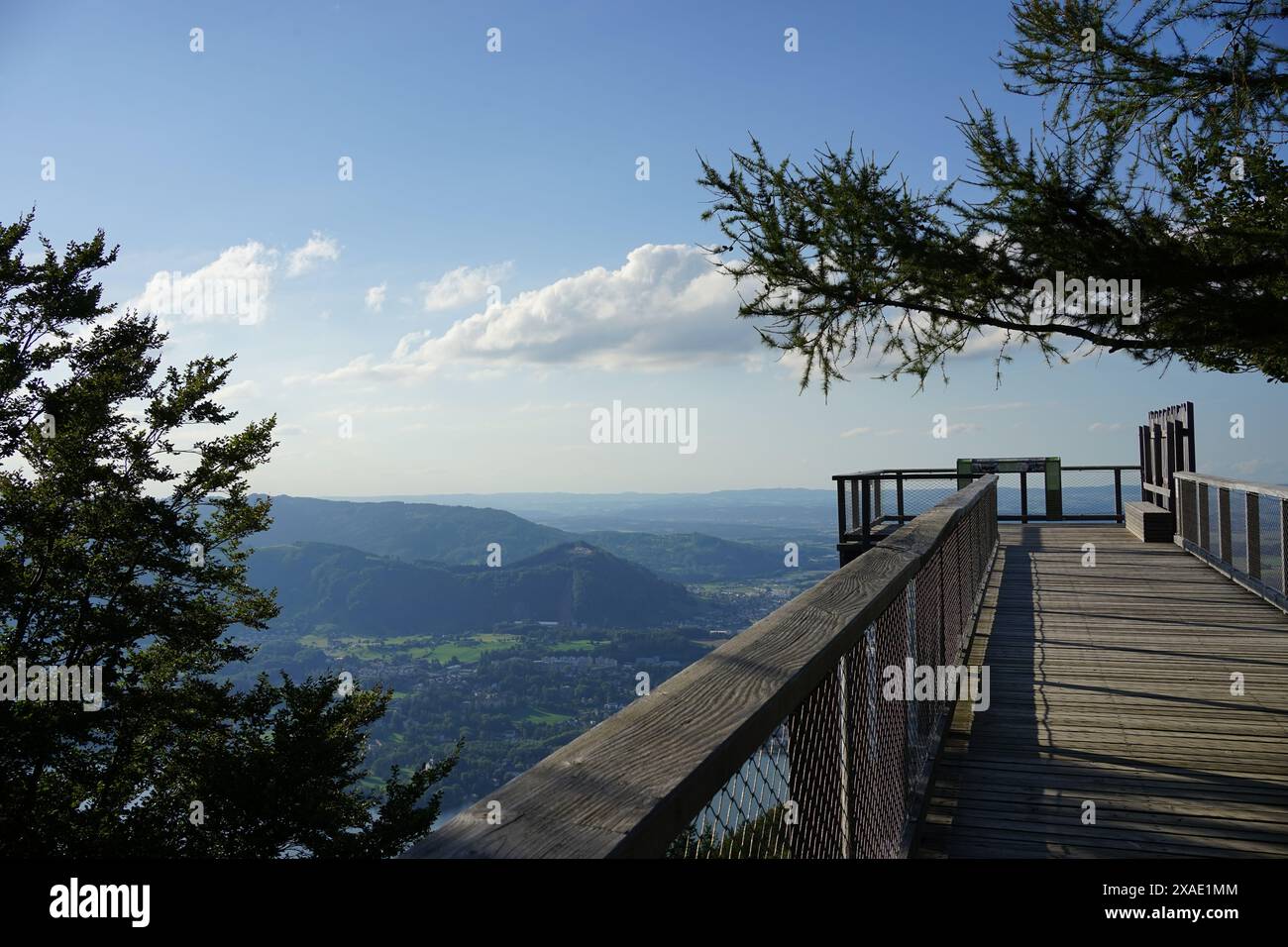Viewing platform over Gmunden, Austria Stock Photo - Alamy
