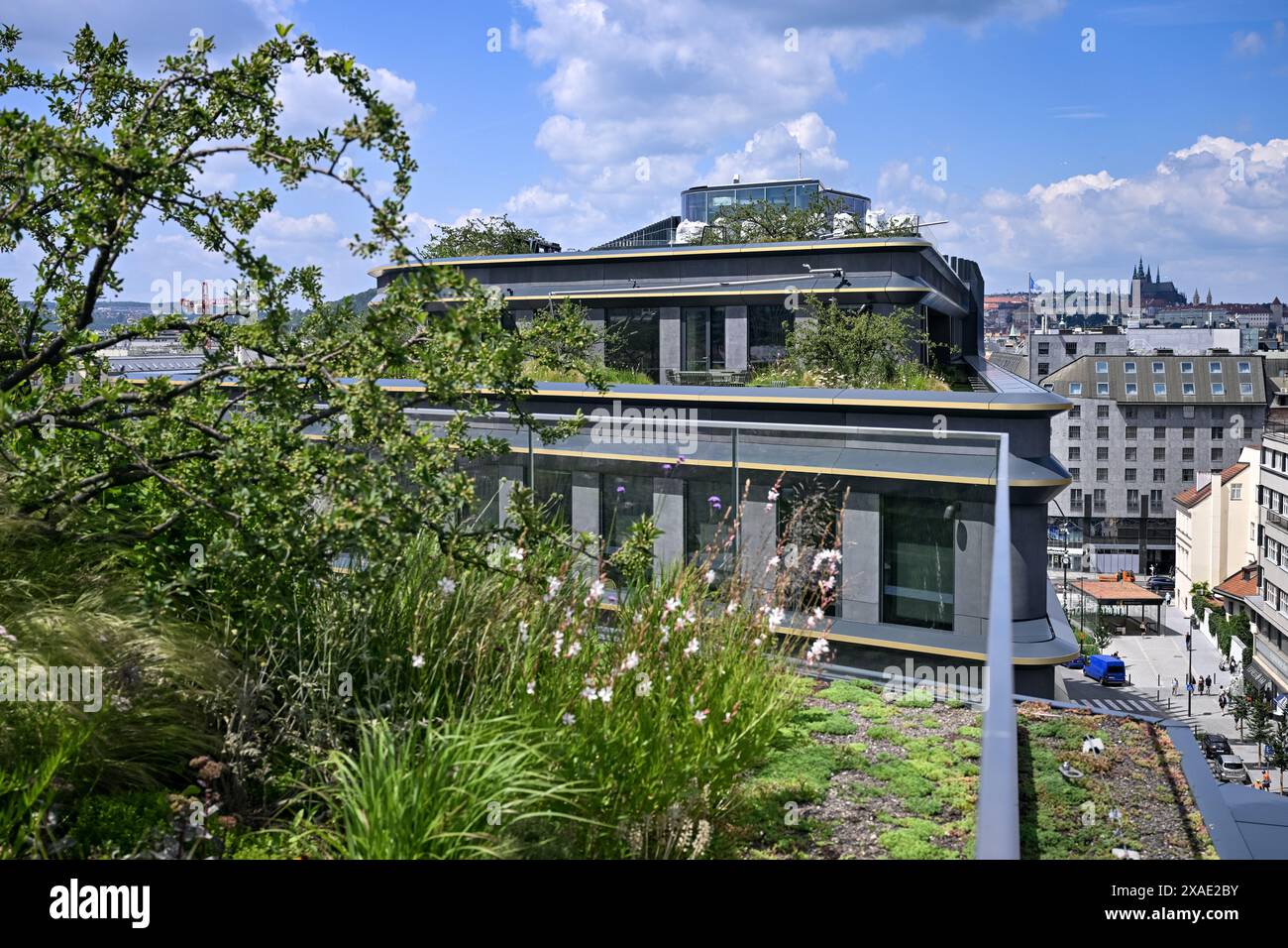 Prague, Czech Republic. 05th June, 2024. Office center building ...