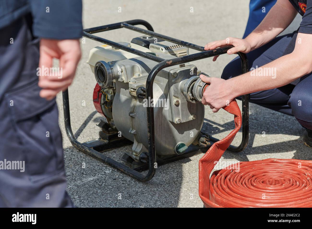 Close Up of Firefighting Equipment for Hazardous Tasks Stock Photo - Alamy