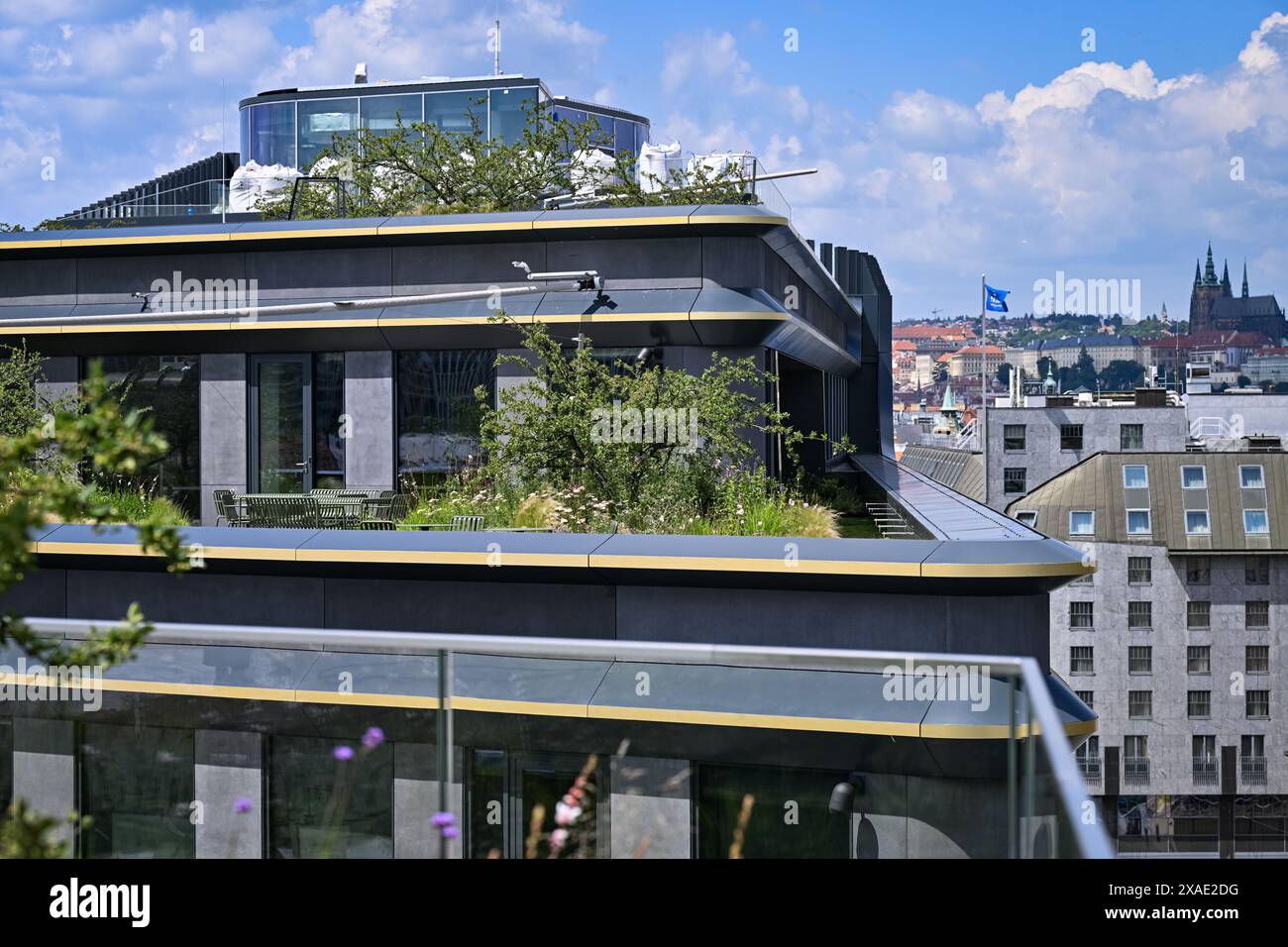 Prague, Czech Republic. 05th June, 2024. Office center building ...