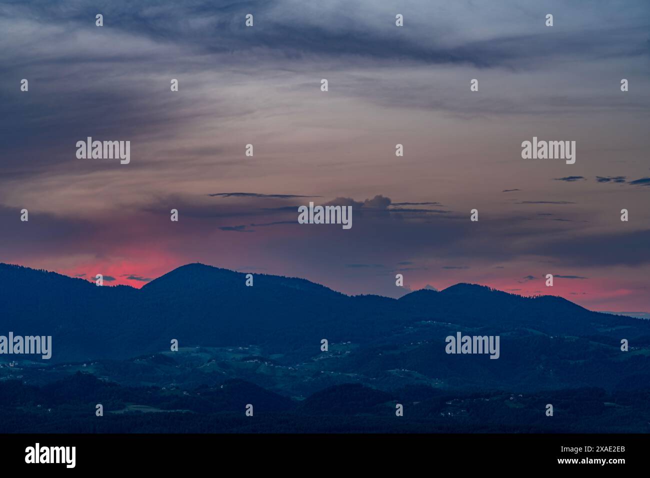 Magic evening dawn Stock Photo - Alamy