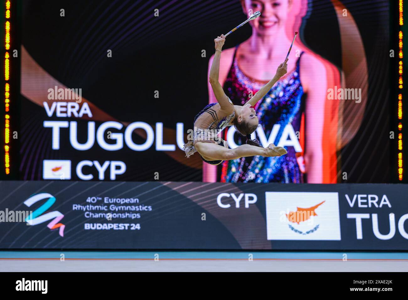 Budapest, Hungary. 26th May, 2024. Vera Tugolukova (CYP) seen during ...