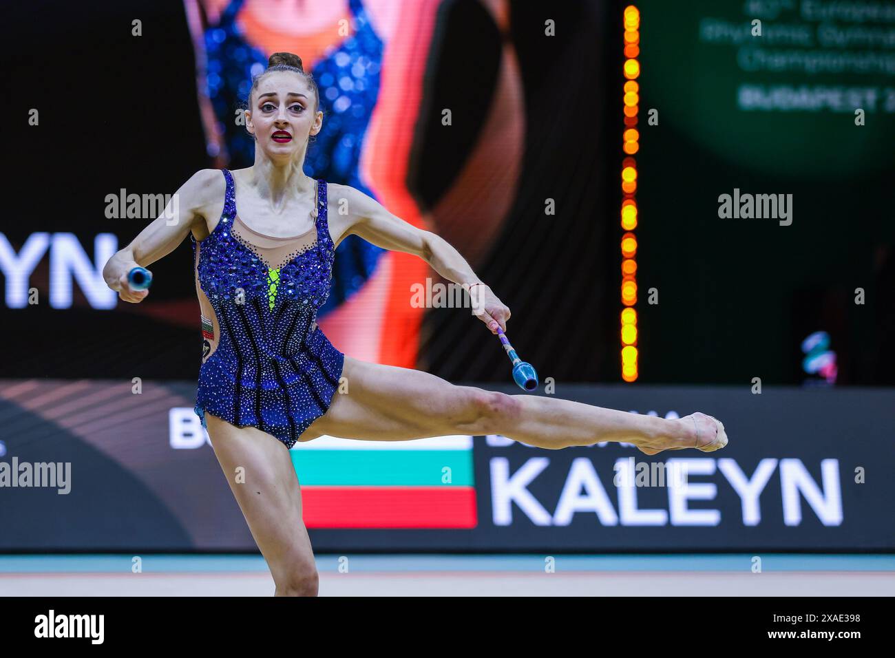 Boryana Kaleyn (BUL) seen during 40th European Rhythmic Gymnastics ...