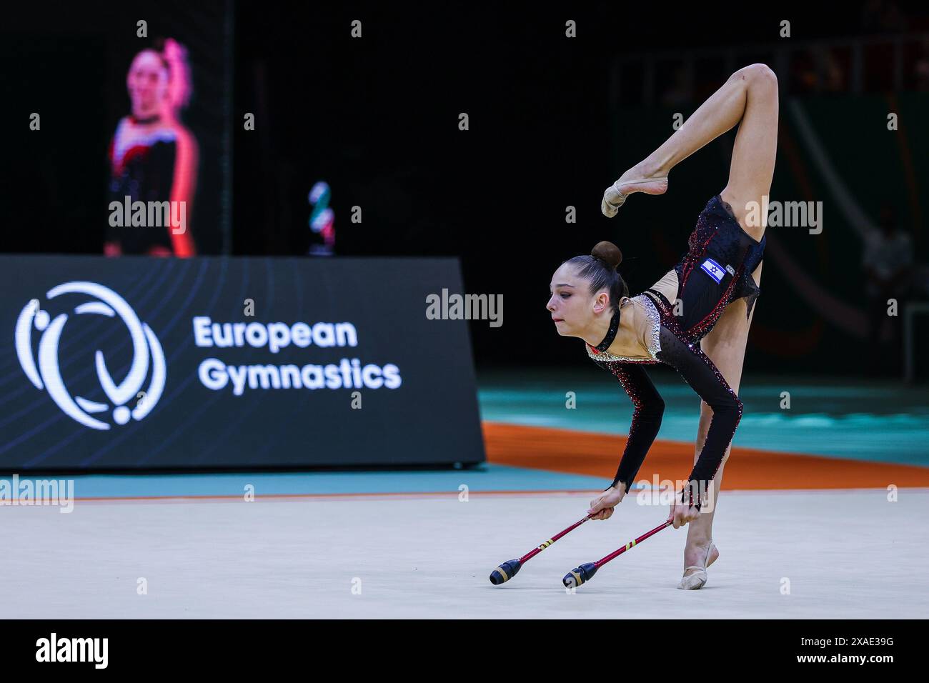 Daniela Munits (ISR) seen during 40th European Rhythmic Gymnastics ...