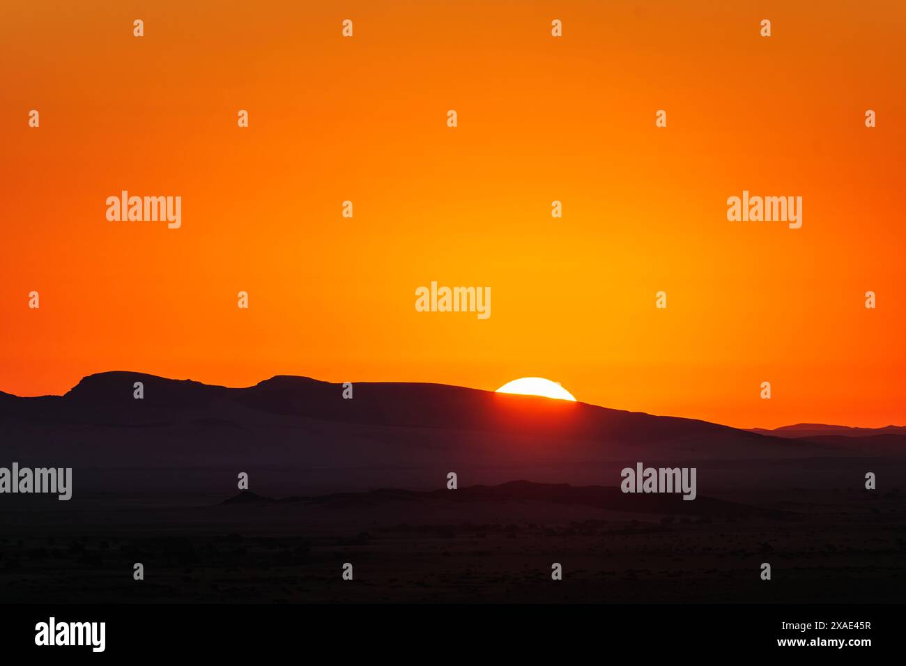 Sunset in Namib Desert in Namibia Stock Photo - Alamy