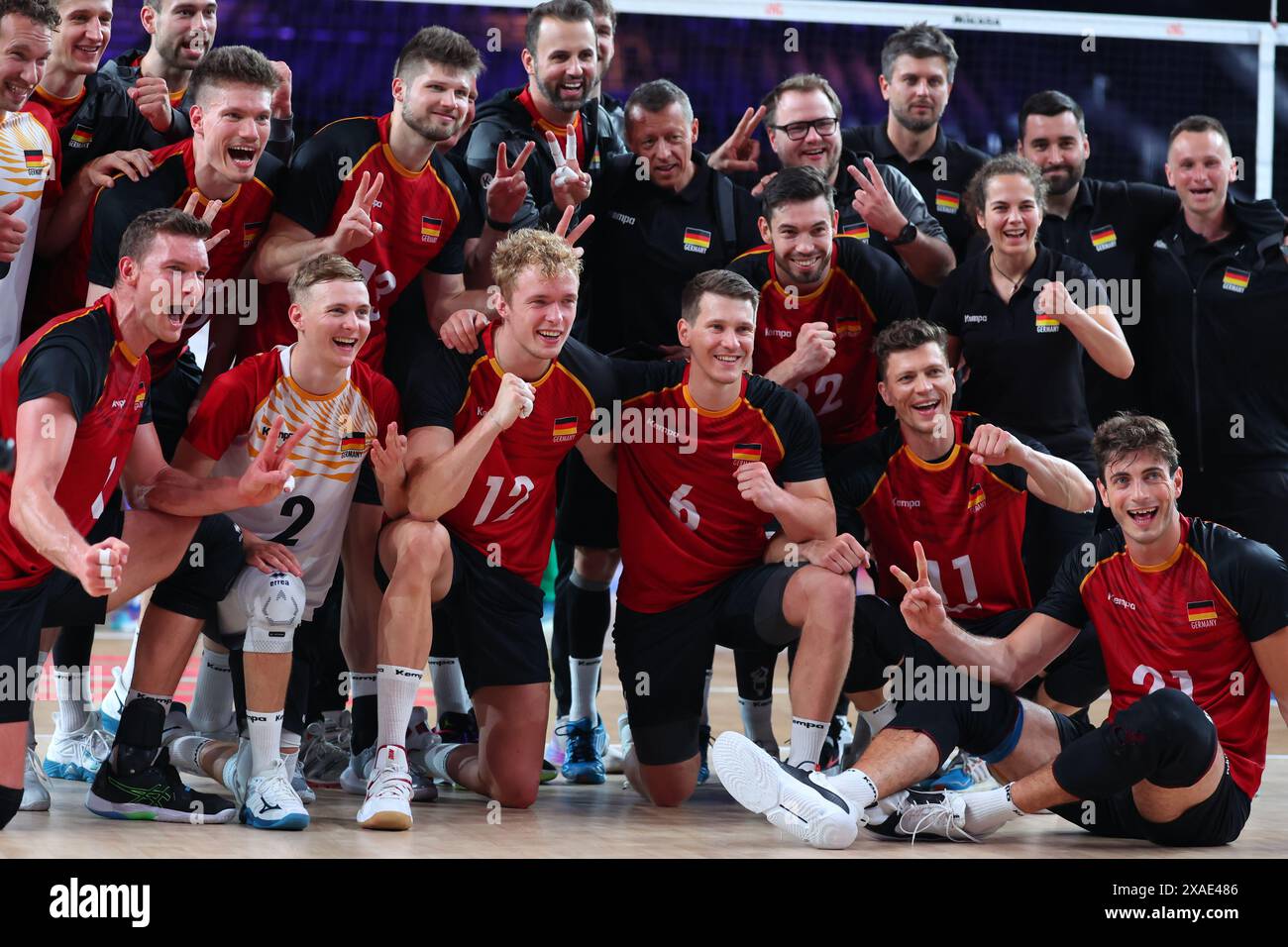 West Japan General Exhibition Center, Fukuoka, Japan. 6th June, 2024. Germany team group (GER ...