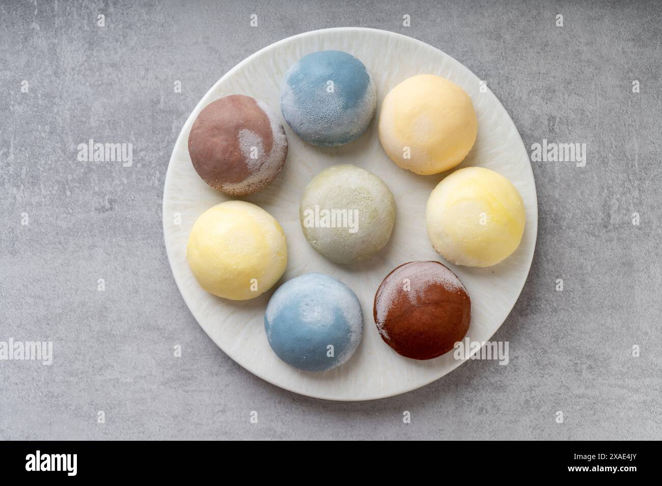Mochi Traditional Japanese Rice Dessert, Colorful Mochi Assortment ...