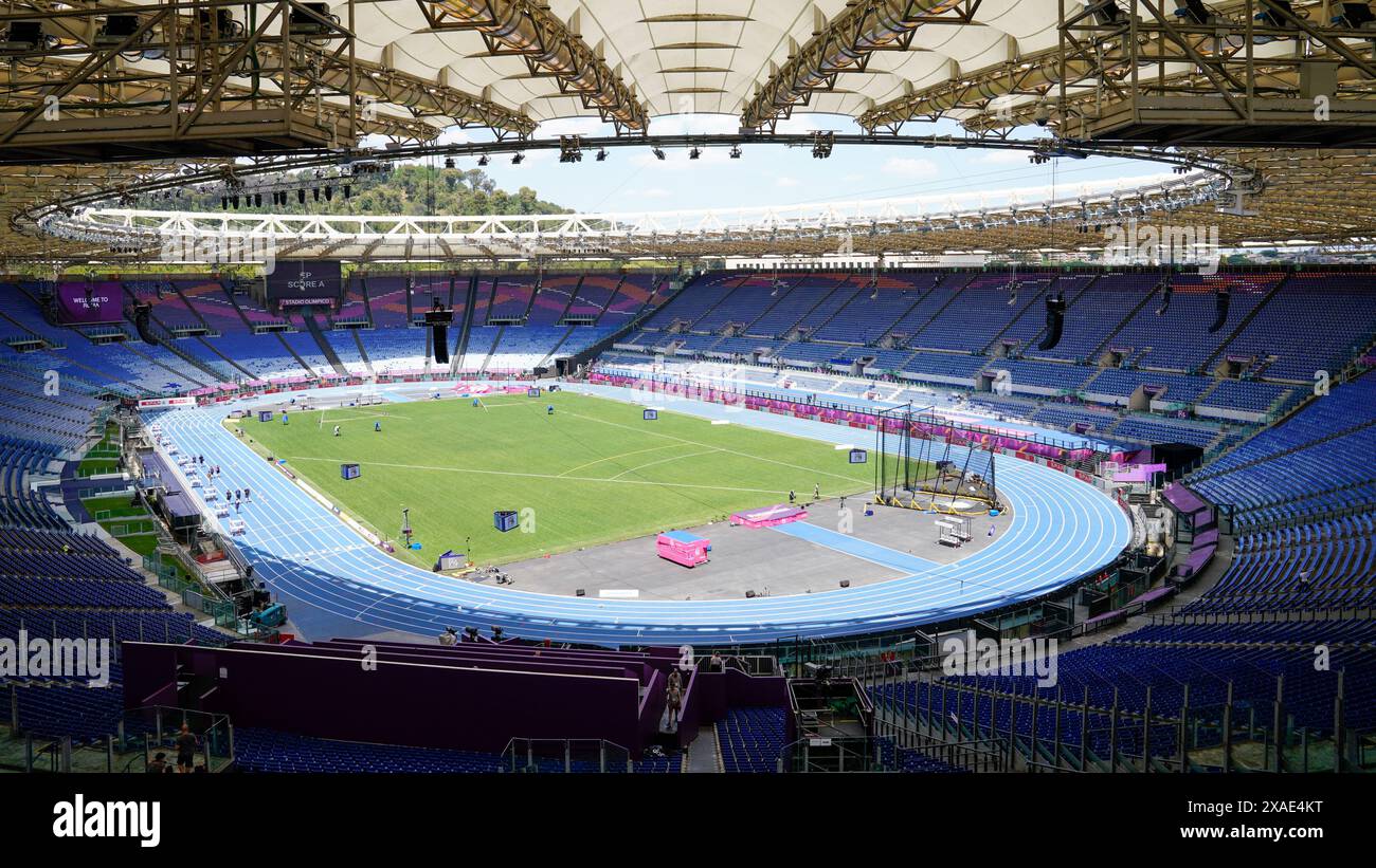 Rome, Italy, June 6th 2024: General view inside the stadium Stadio ...