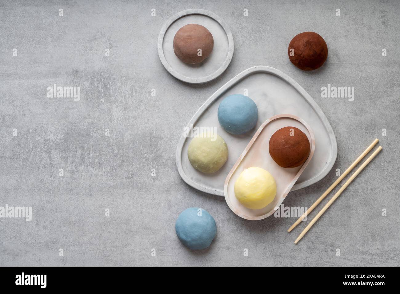 Mochi Traditional Japanese Rice Dessert, Colorful Mochi Assortment ...